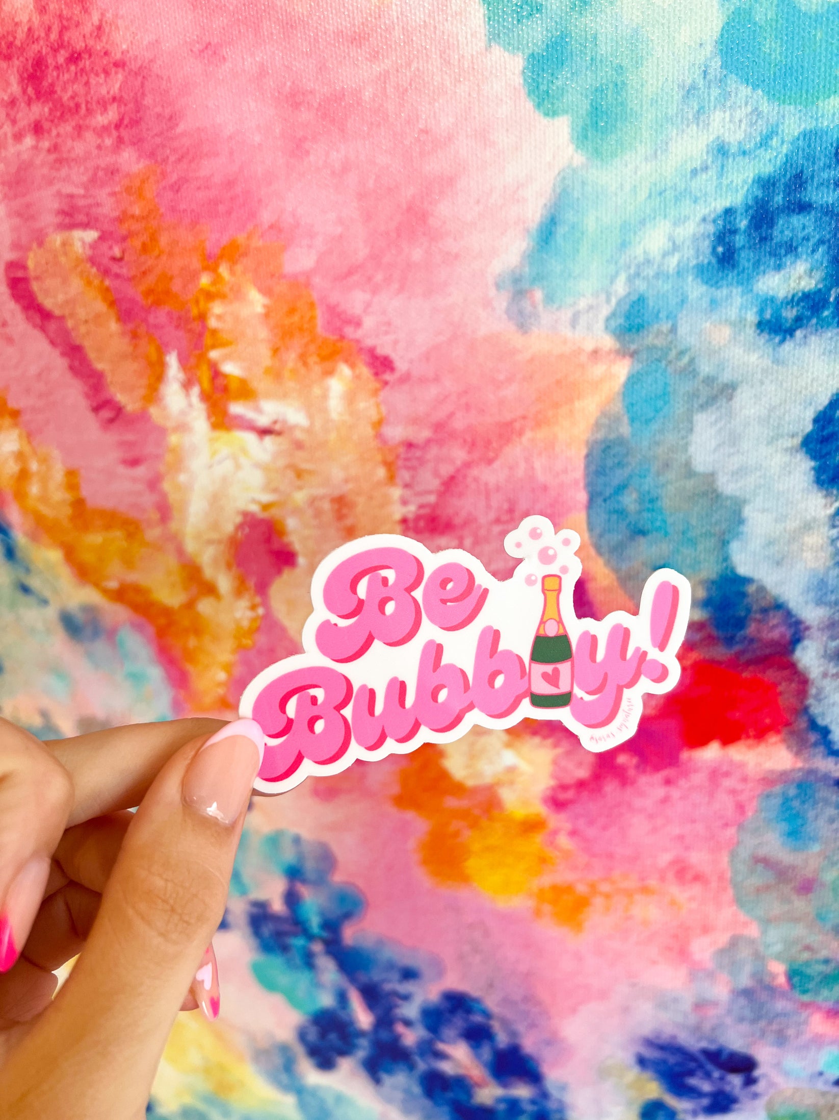 Be Bubbly Decal Sticker – Sara's Signature